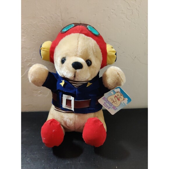 Kuddle Me Toys | Toys | Vintage Kuddle Me Toys Pilot Bear Plush Stuffed ...